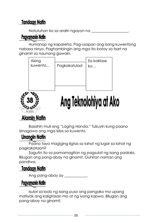 Filipino 3 Learner's Manual 4th Quarter | PDF