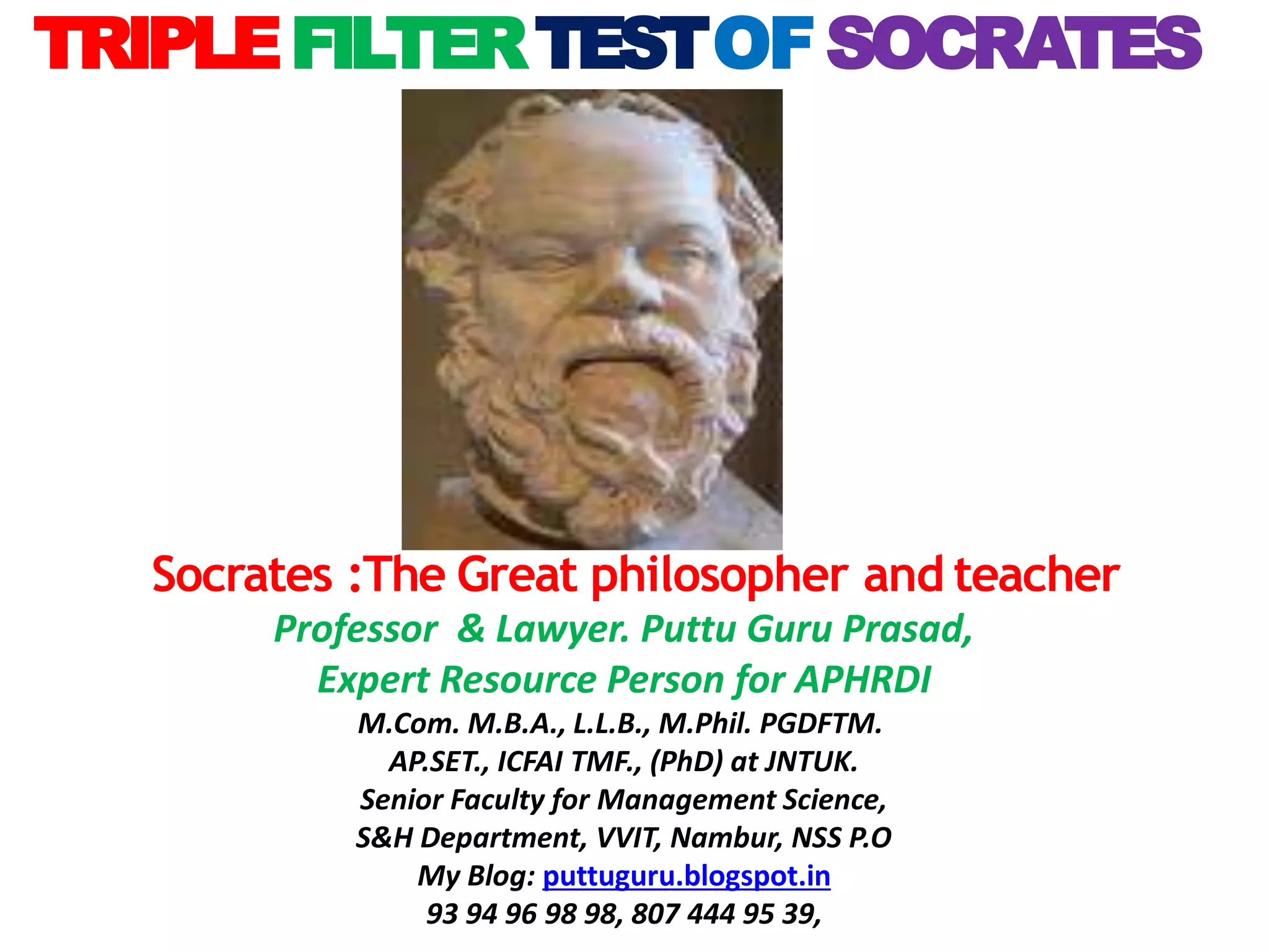 3 filter test by socrates pgp | PDF