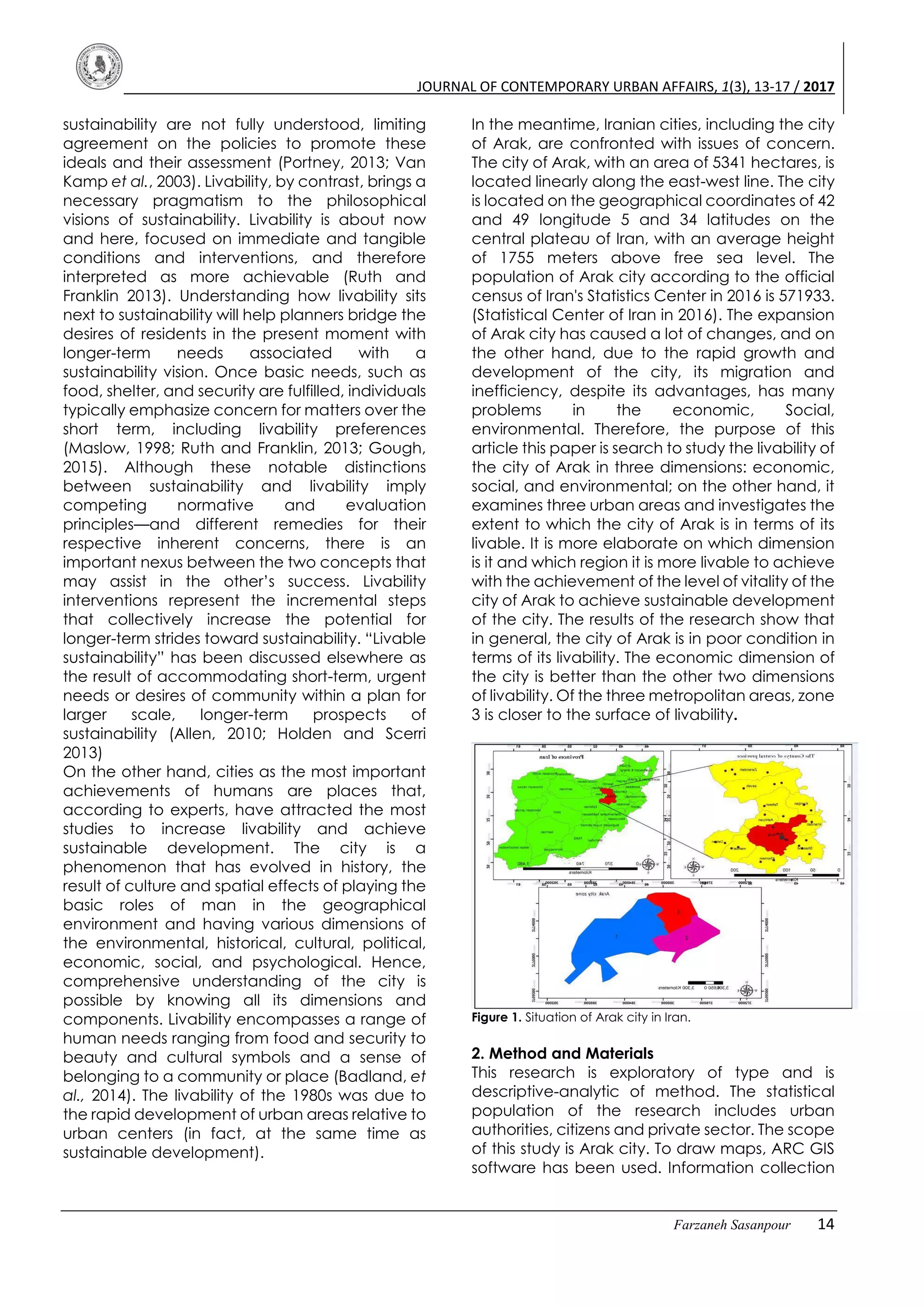 Livable city one step towards sustainable development | PDF