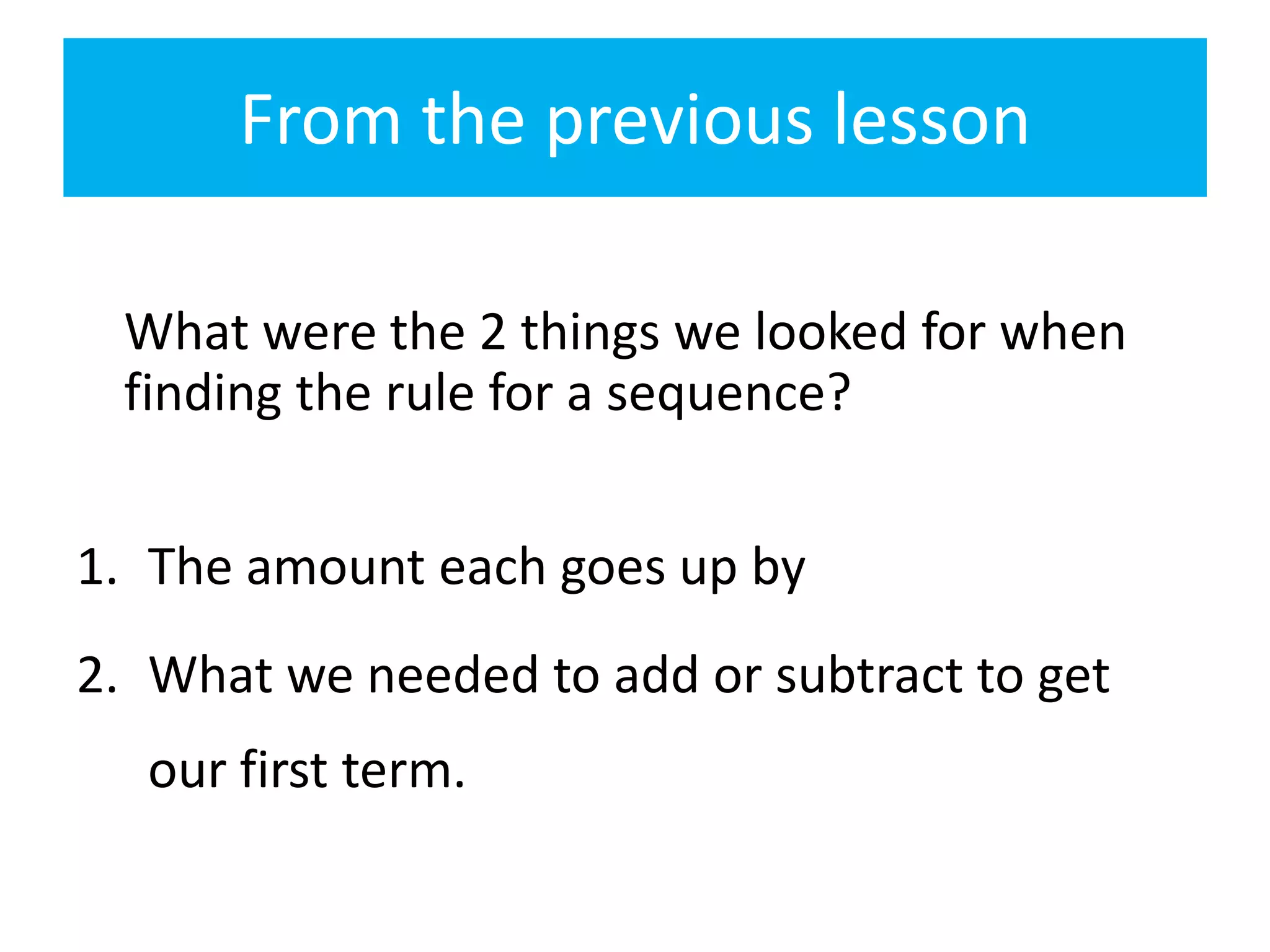 3) finding the_nth_term | PPTX