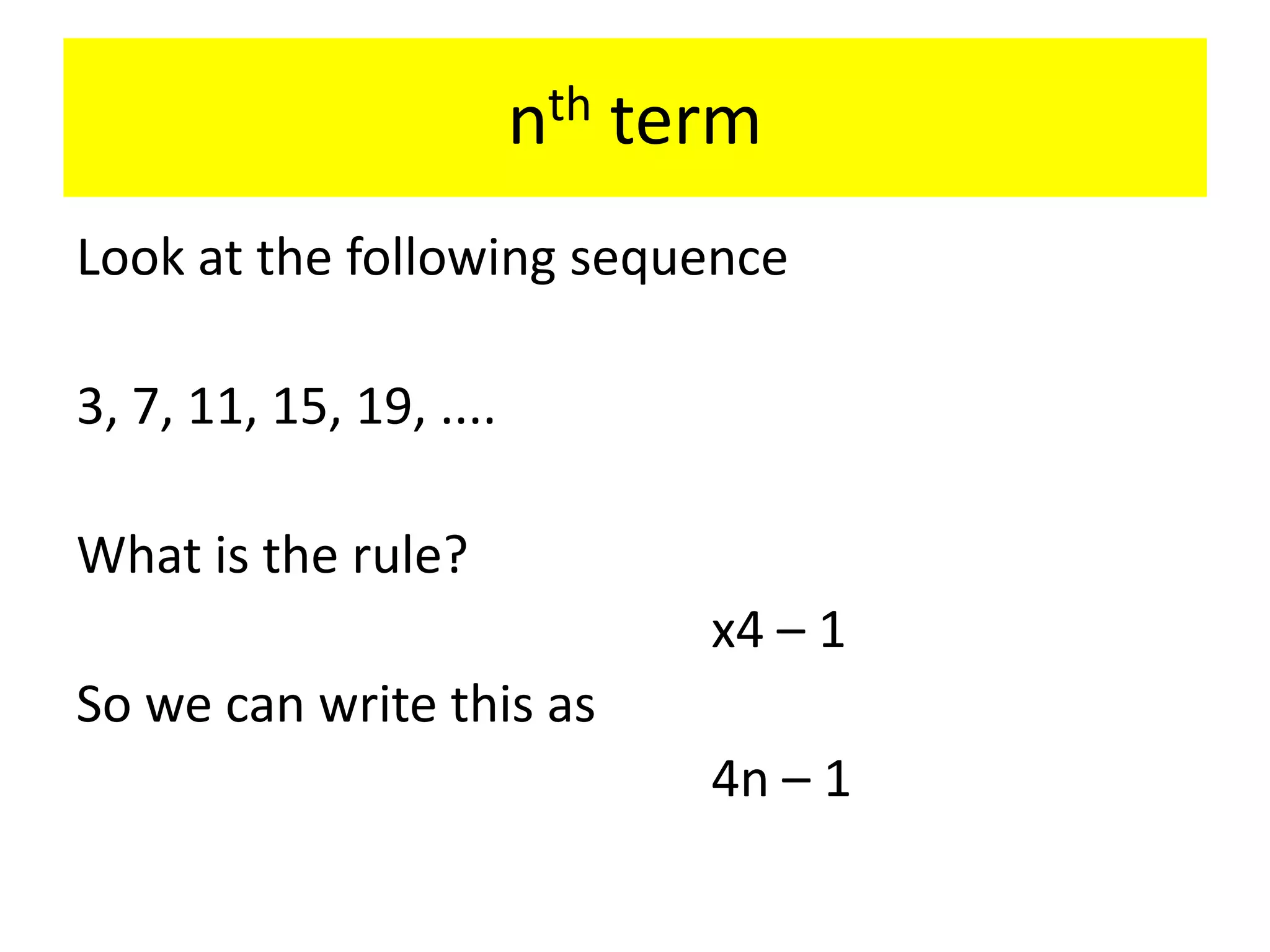 3) finding the_nth_term | PPTX