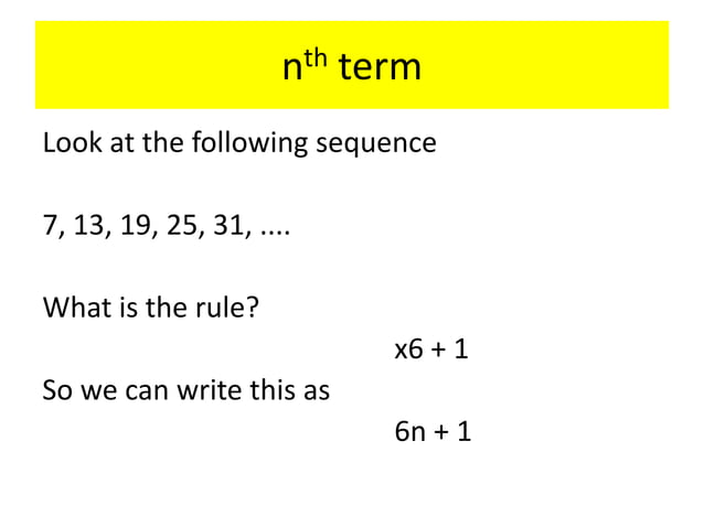 3) finding the_nth_term | PPTX