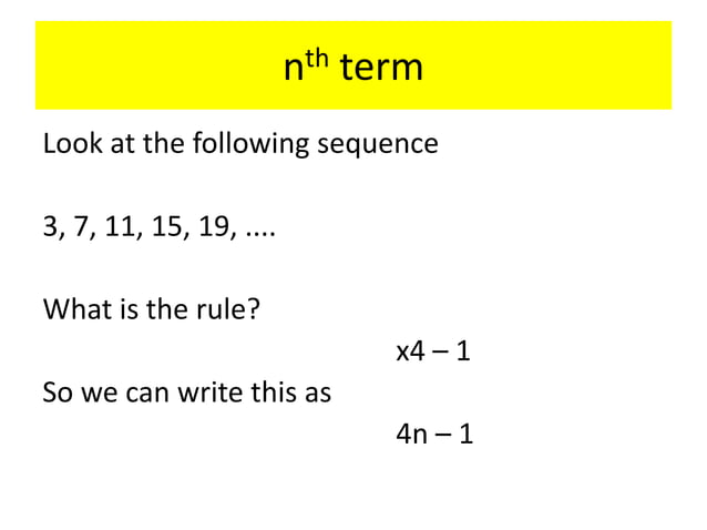 3) finding the_nth_term | PPTX