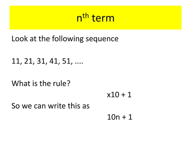 3) finding the_nth_term | PPTX