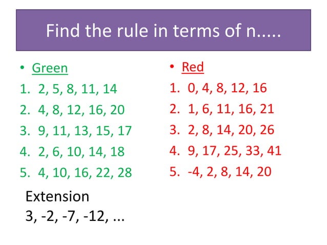 3) finding the_nth_term | PPTX