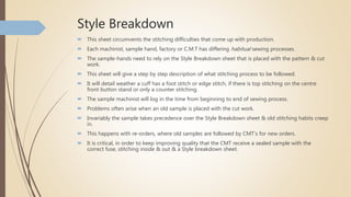 First garment sample production | PPTX