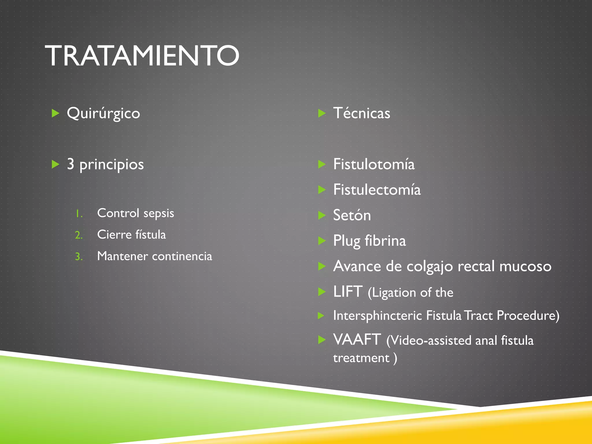 Fistulas | PPT | Descarga Gratuita