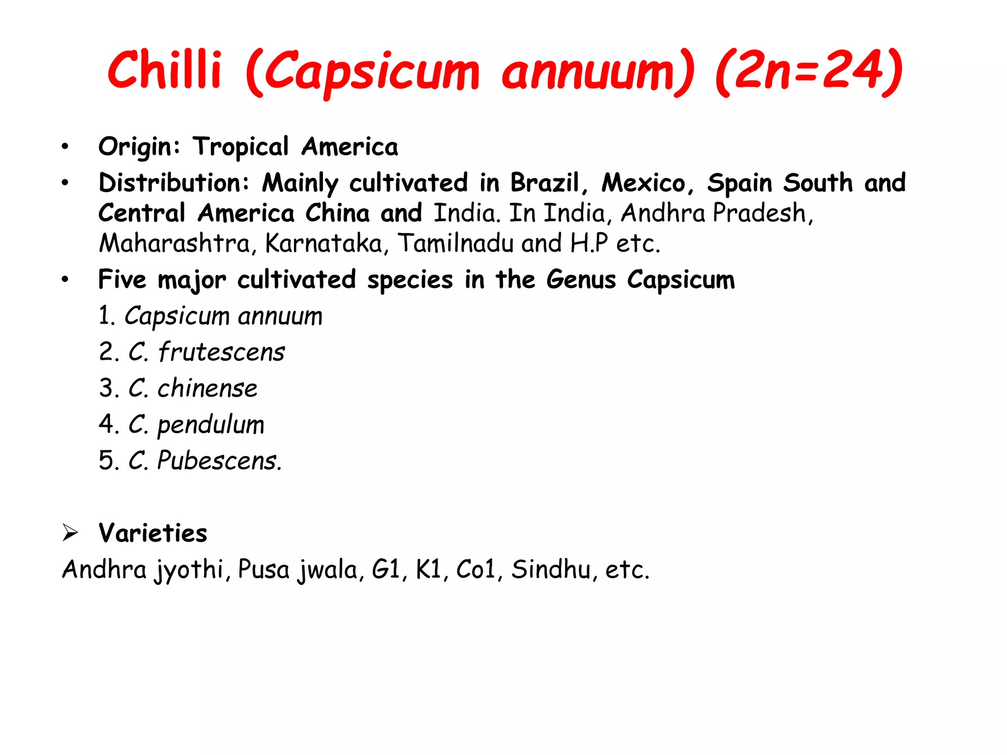 Floral biology of Chilli, Brinjal & Okra | PPTX
