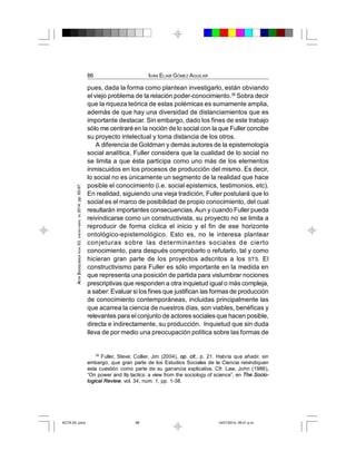 Sobre la dimension social del conocimiento | PDF