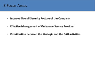 3 focus areas for any organisation's IT & Security department | PPT