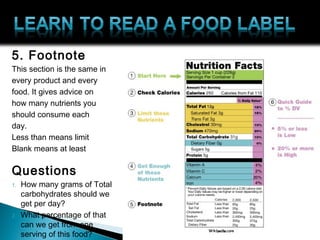 3-3 food labels | PPT | Healthy Cooking and Eating | Food & Drink