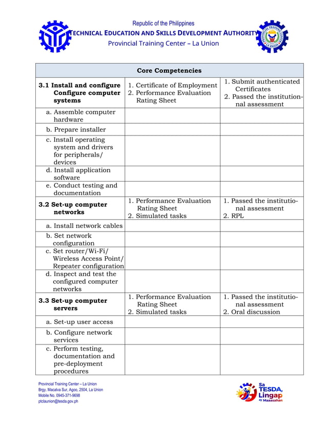 3 Form 4.2 - Evidences Proof of Current Competencies.docx | Resume ...