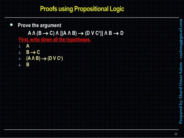 #3 formal methods – propositional logic