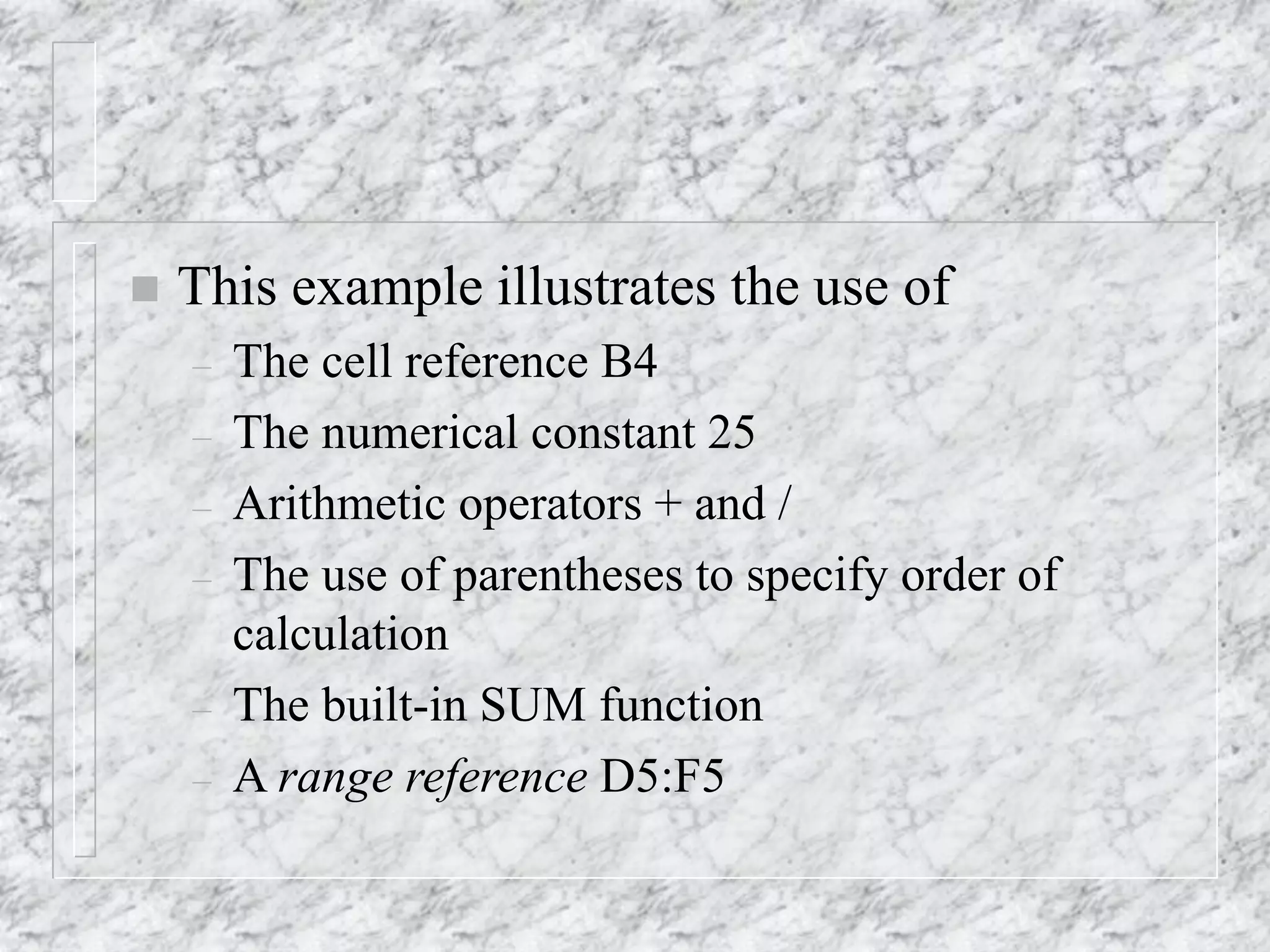 3 Formulas, Ranges, Functions.ppt | Free Download