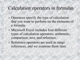 3 Formulas, Ranges, Functions.ppt