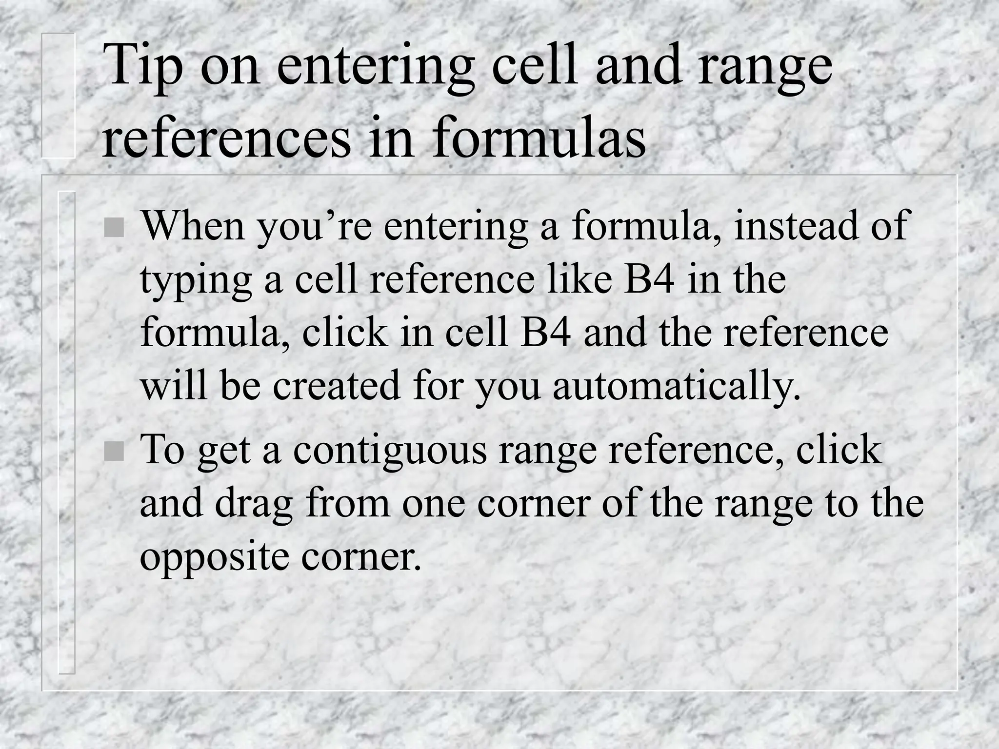3 Formulas, Ranges, Functions.ppt