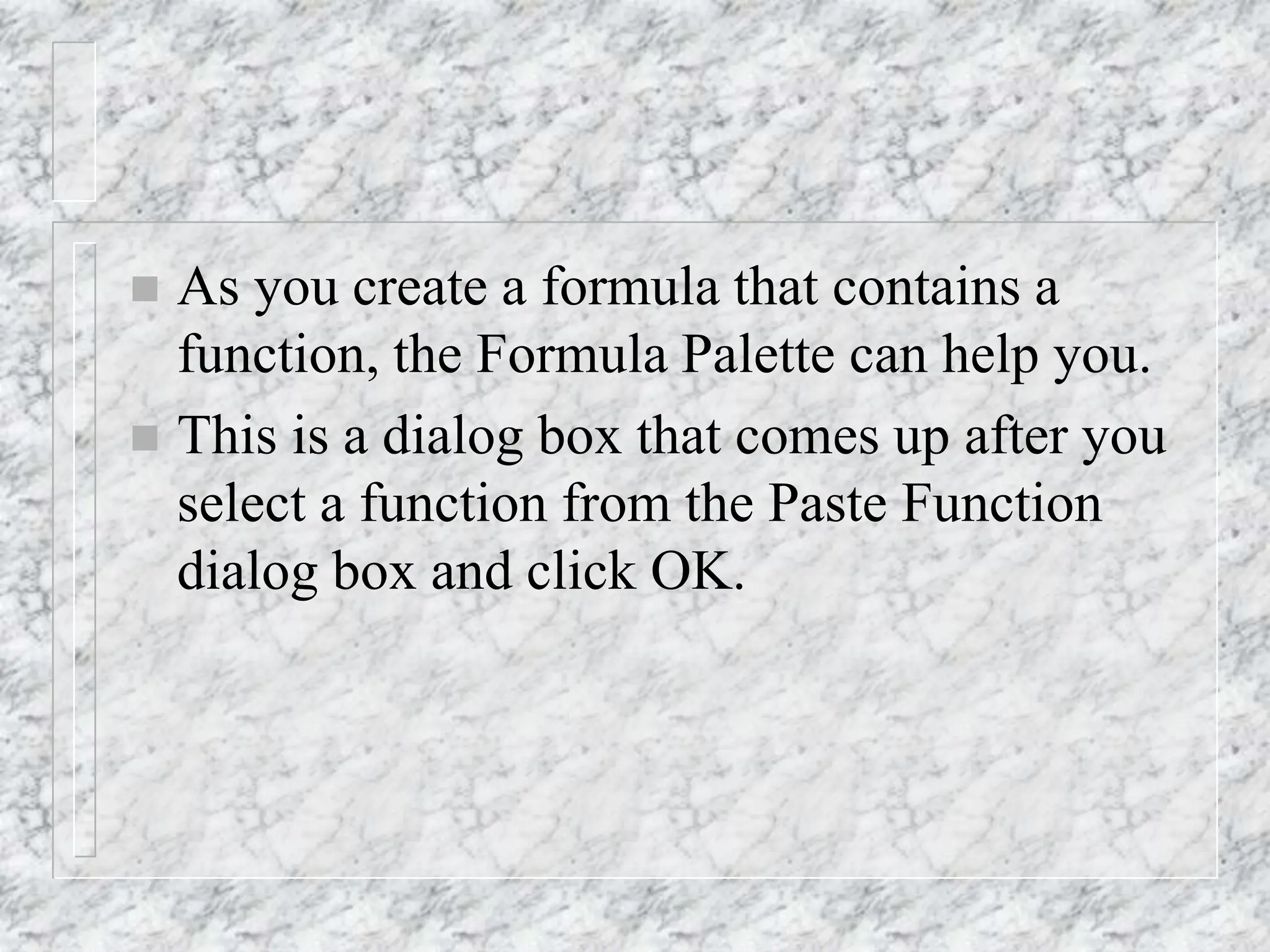 3 Formulas Ranges Functions Ppt