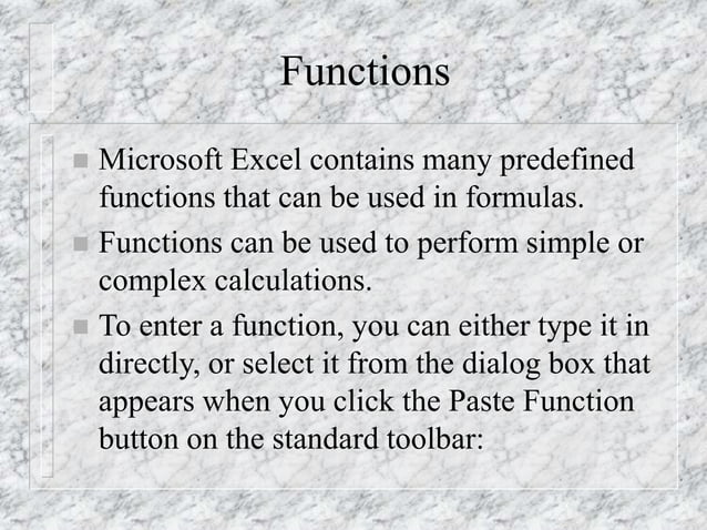 3 Formulas, Ranges, Functions.ppt
