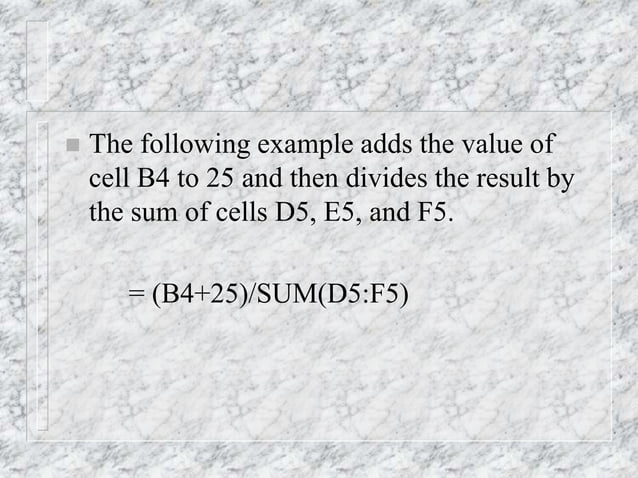 3 Formulas, Ranges, Functions.ppt