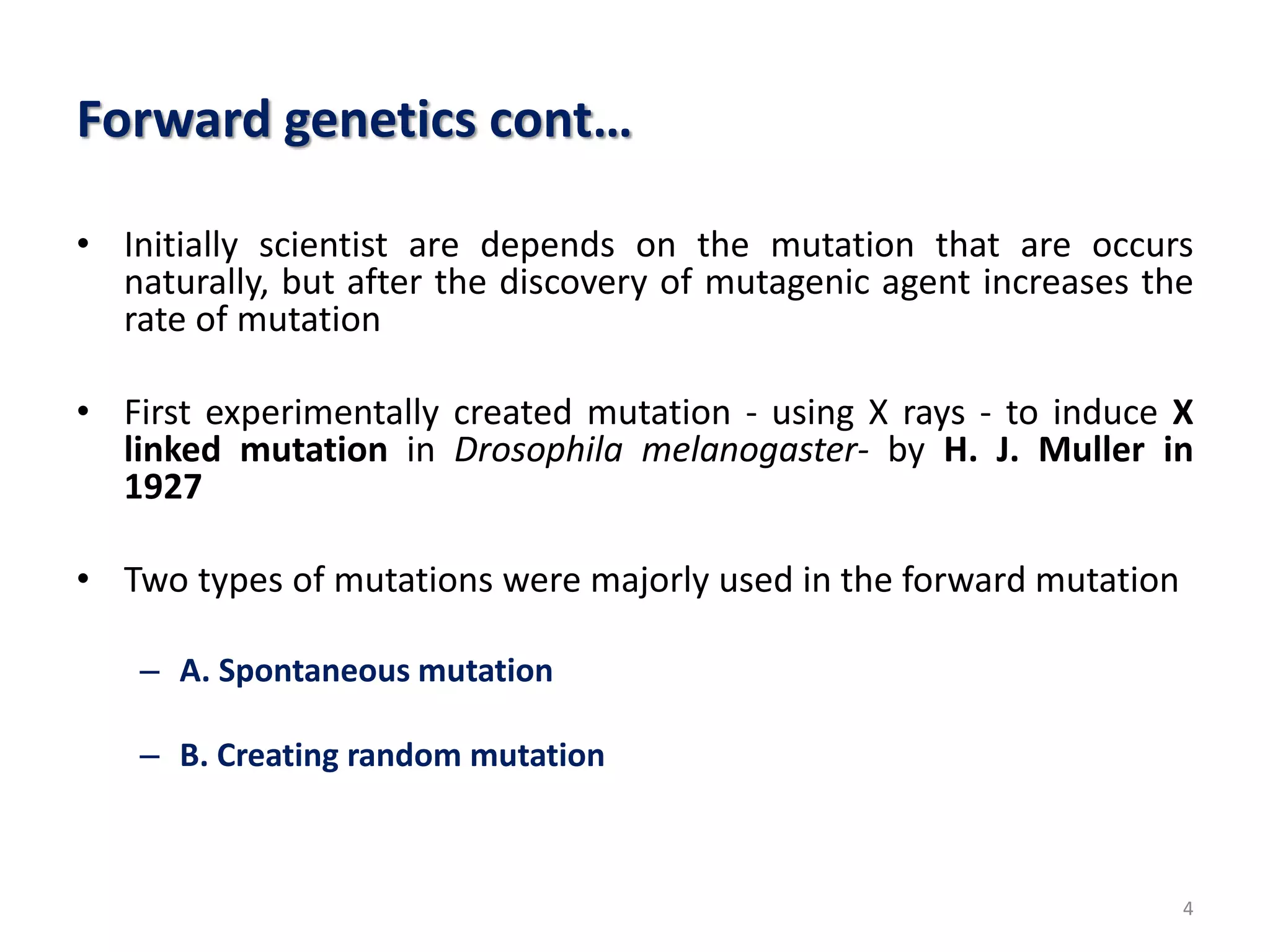 Forward and reverse genetics | PPTX