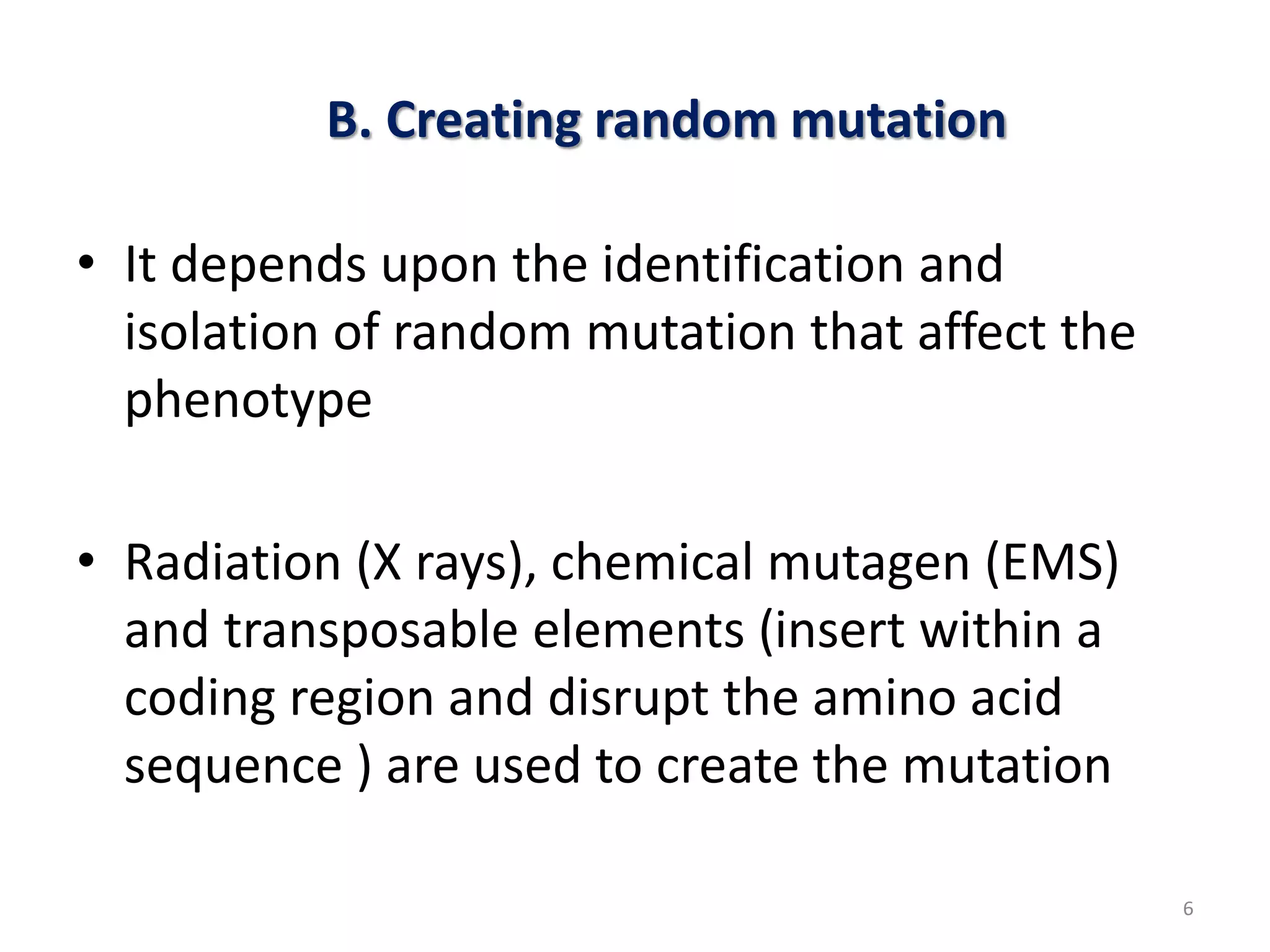 Forward and reverse genetics | PPTX