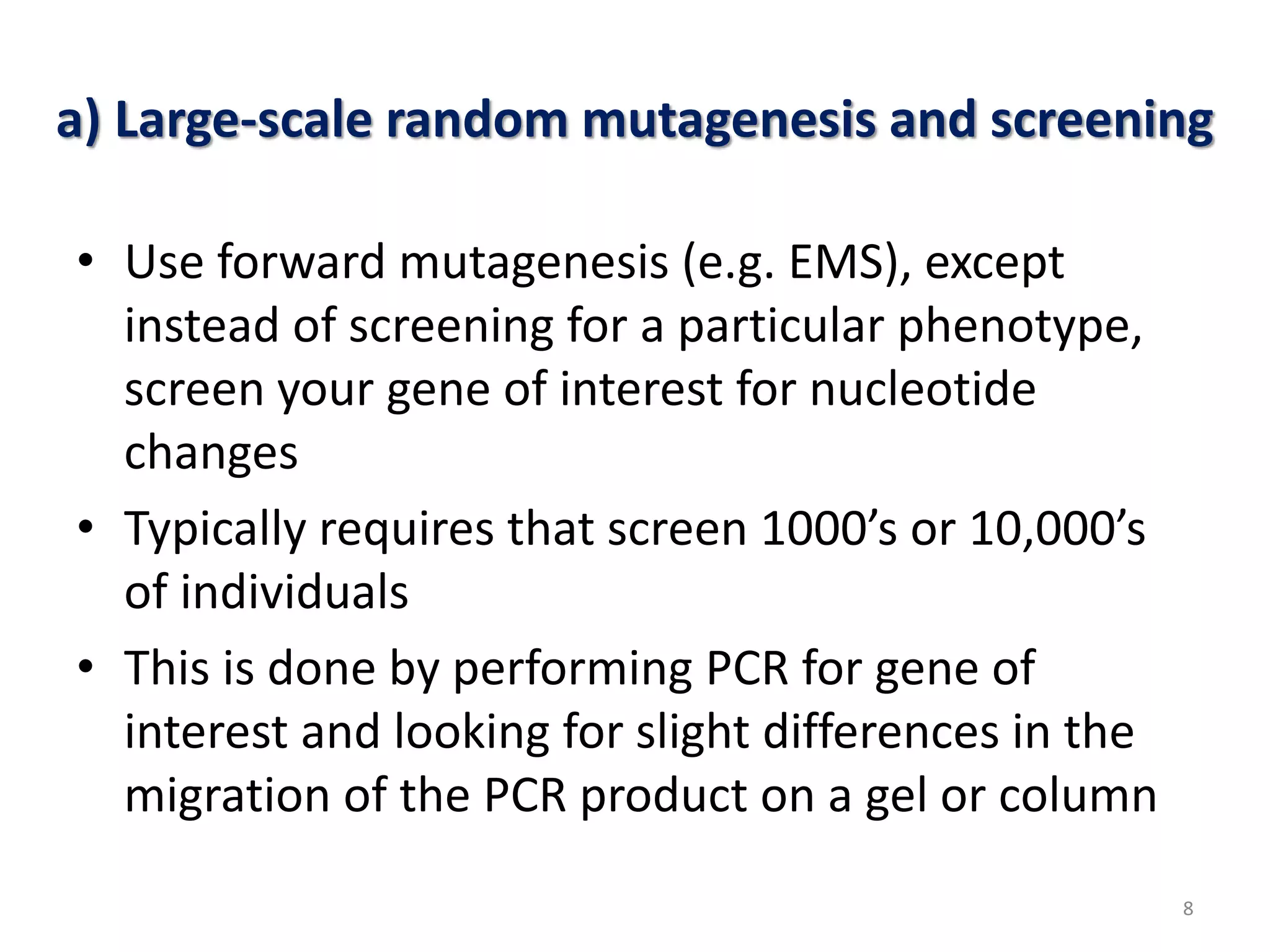 Forward and reverse genetics | PPTX