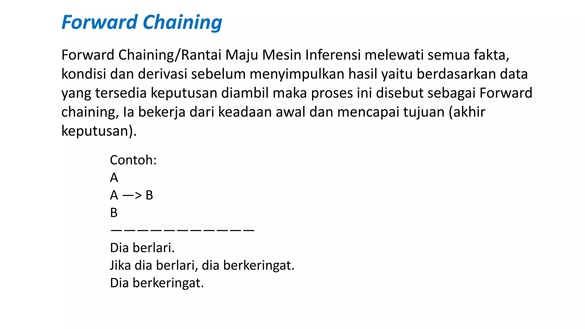 Forward & Backward Chaining-sant | PPTX