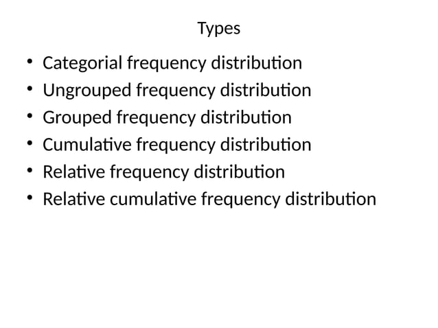 3 Frequency Distribution biostatistics wildlife | PPT | Free Download