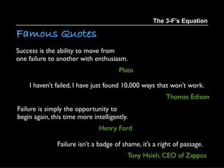 The 3 Fs Equation : Failure - Fear = Freedom | PPT