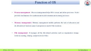 Function of Operating System | PPT