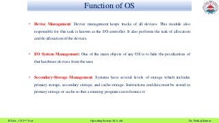 Function of Operating System | PPT