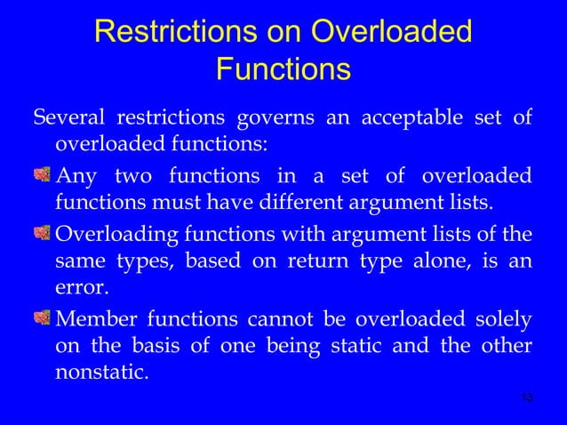 3 Function Overloading | PPT