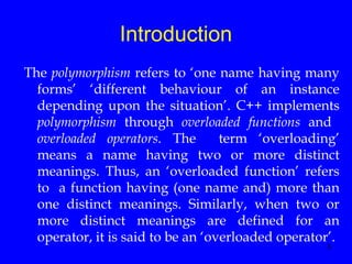 3 Function Overloading | PPT