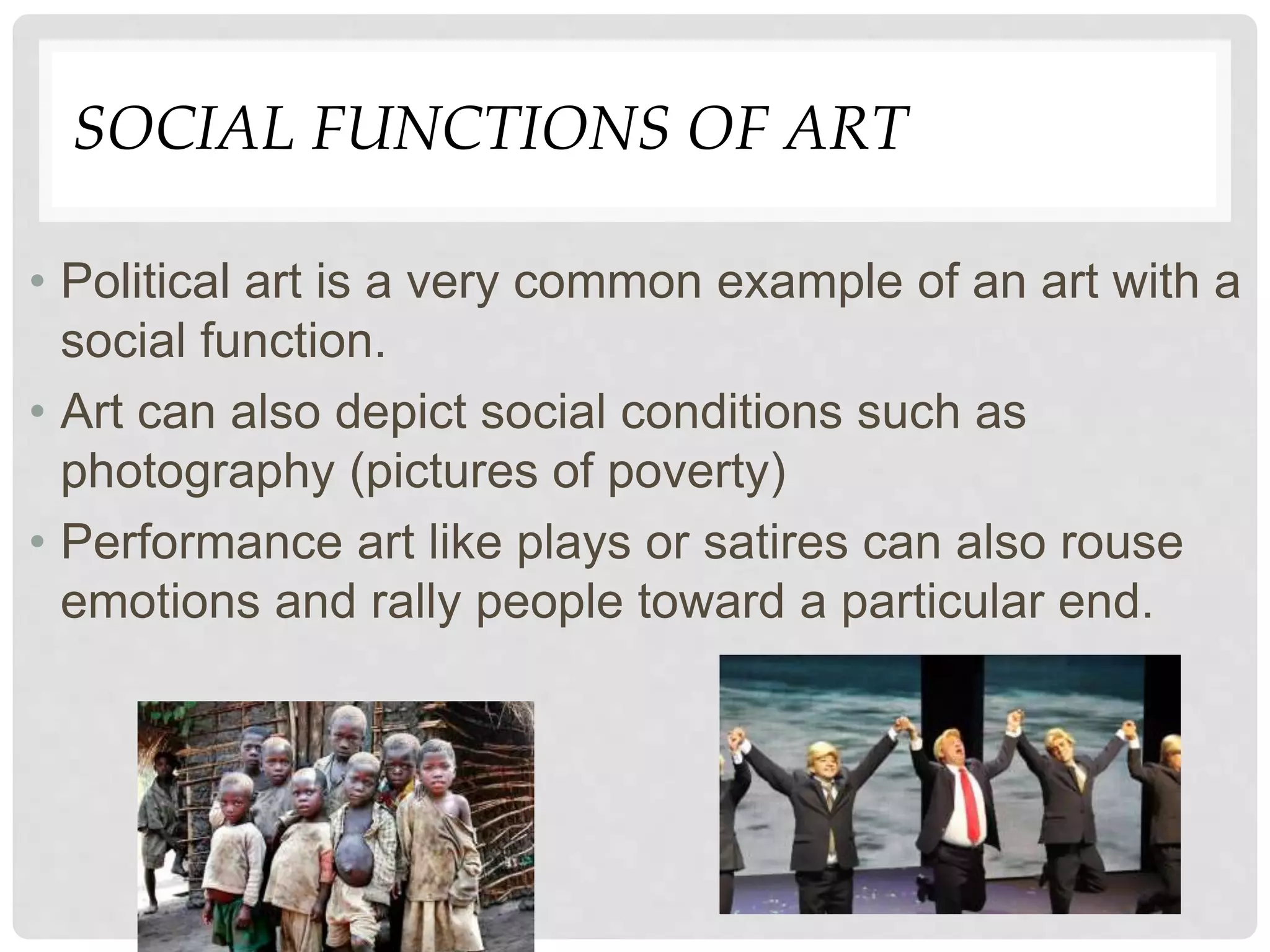 Functions and Philosophical Perspectives on Art | PPTX