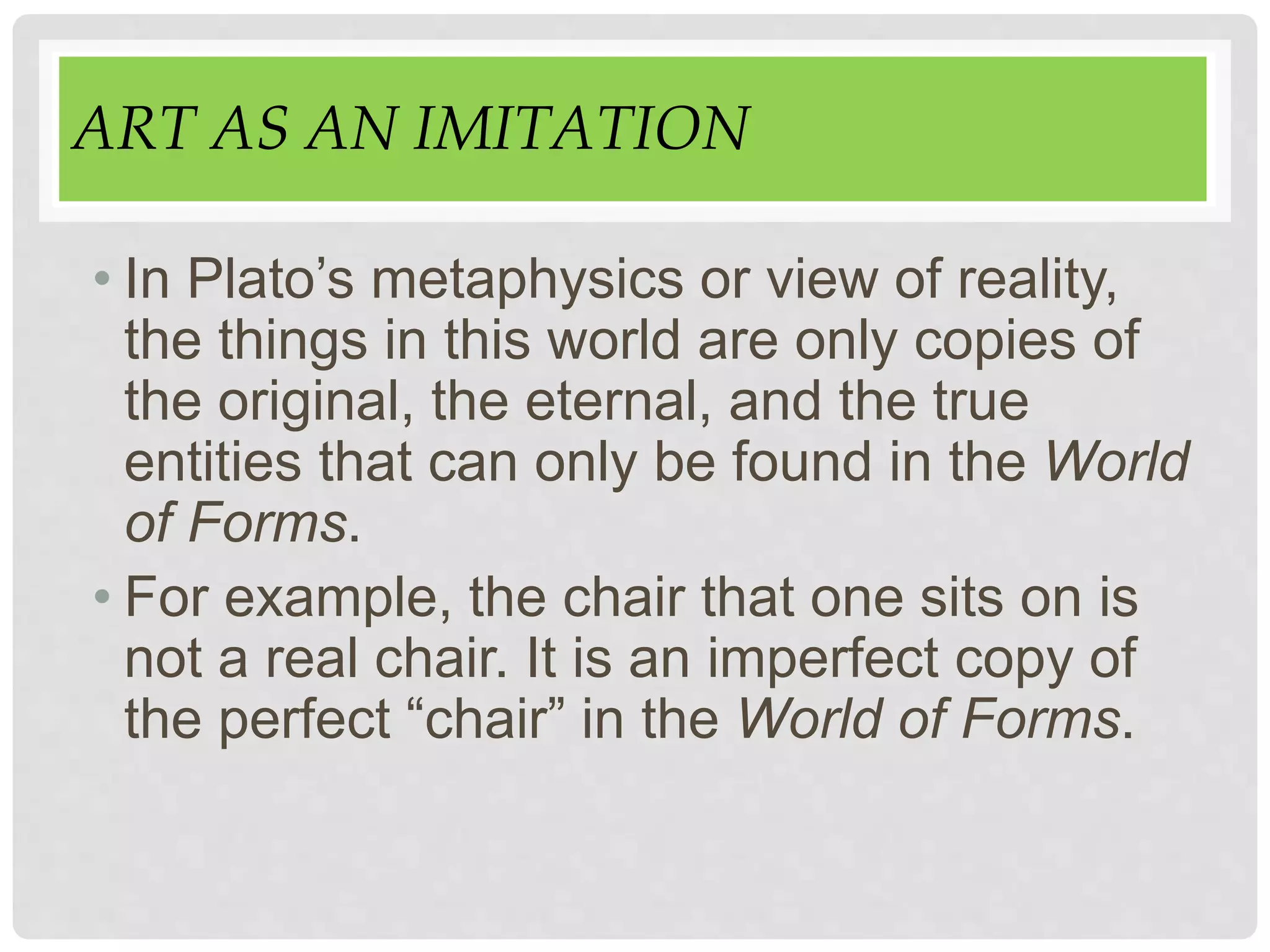 Functions and Philosophical Perspectives on Art | PPTX