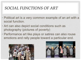 Functions and Philosophical Perspectives on Art | PPTX