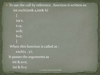 Functions in c++ | PPT