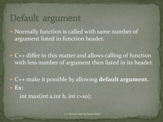 Functions in c++ | PPT