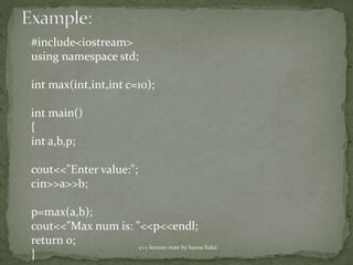 Functions in c++ | PPT