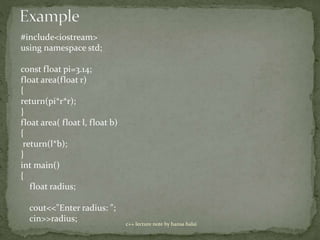 Functions in c++ | PPT