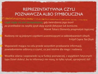 Lingwistyka 3: funkcje jakobsona | PPT