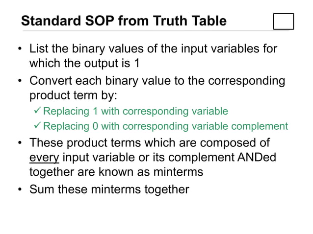 3 further logic concepts | PPT