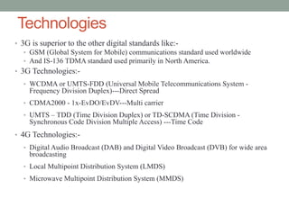 third generation of mobile communication | PPT