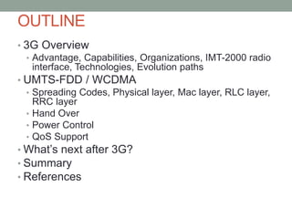 third generation of mobile communication | PPT