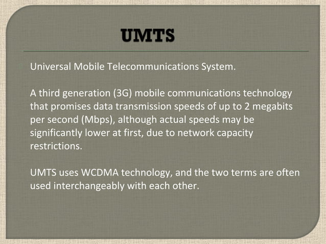 3G Technology | PPT