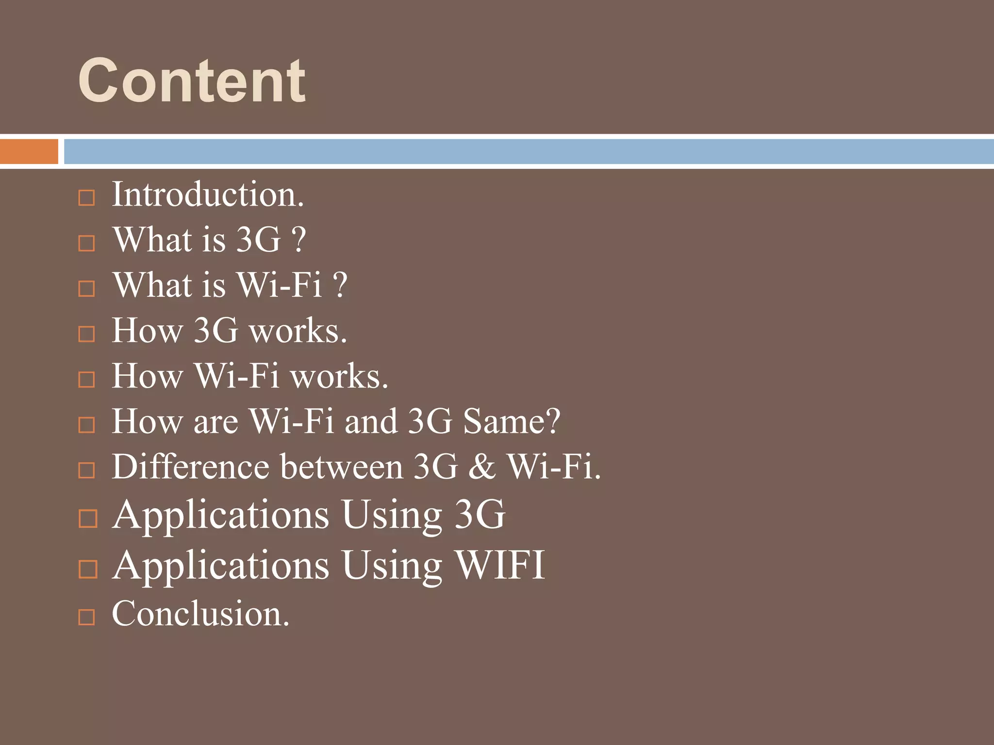 3G vs WIFI - Sai Kiran Kasireddy | PPTX