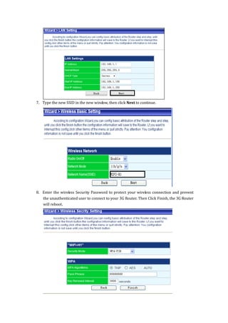 Manual of Mini 3G Wireless Router | PDF