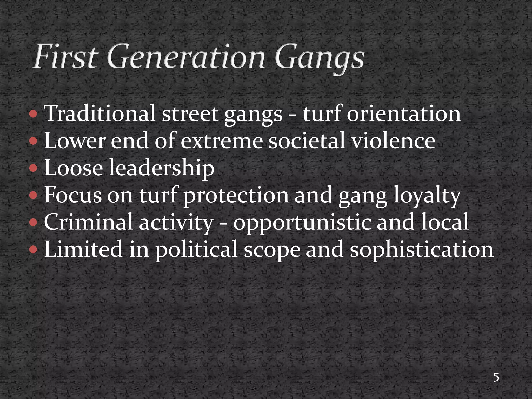 3G2 - Third Generation Gangs | PPTX
