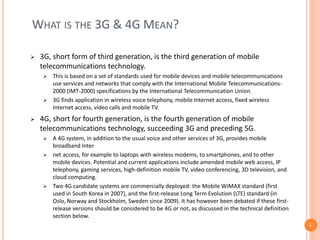 3G & 4G Network | PPTX