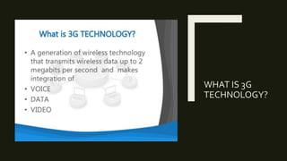 3 g, 4g and volte | PPT